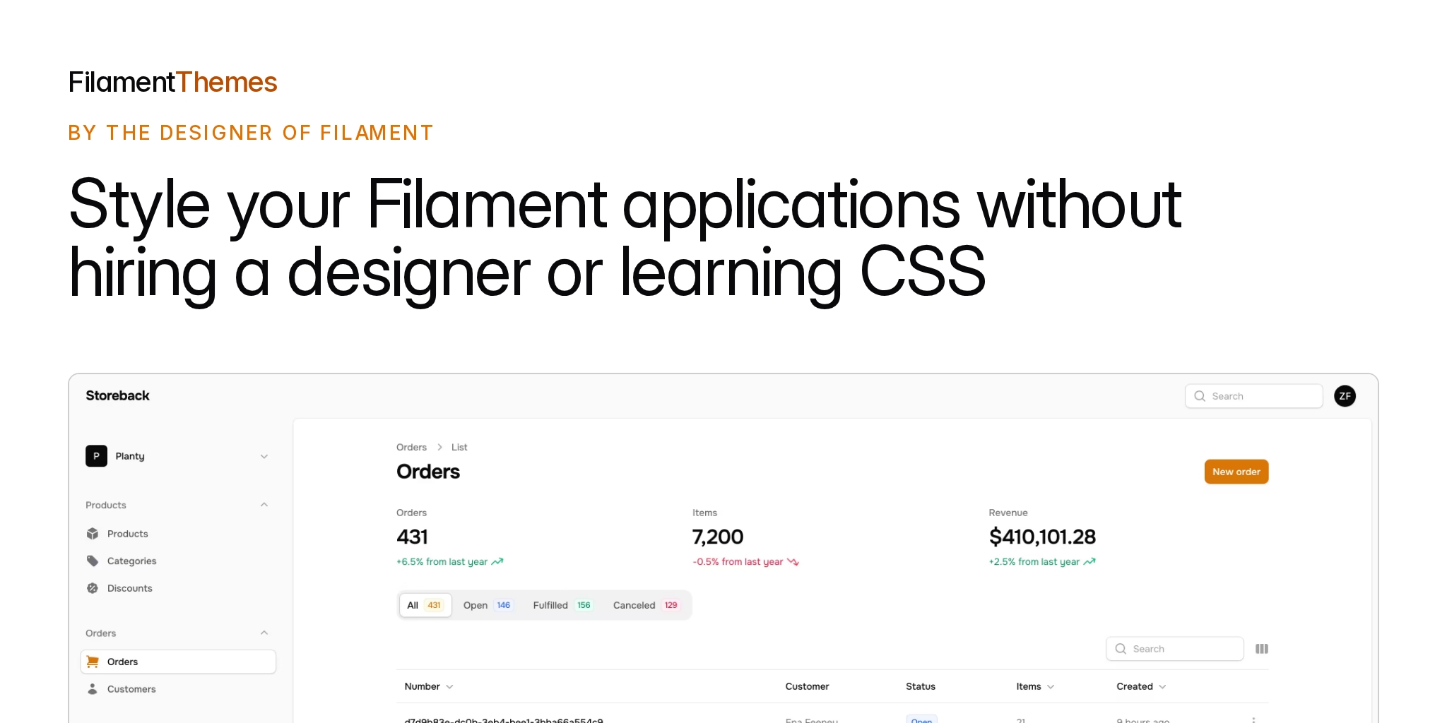 Filament Themes: Style your Filament applications